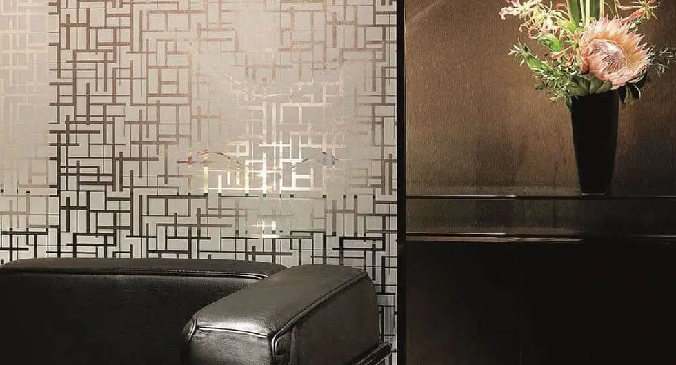 Decorum White Frosted Pattern Window Film | Evowrap